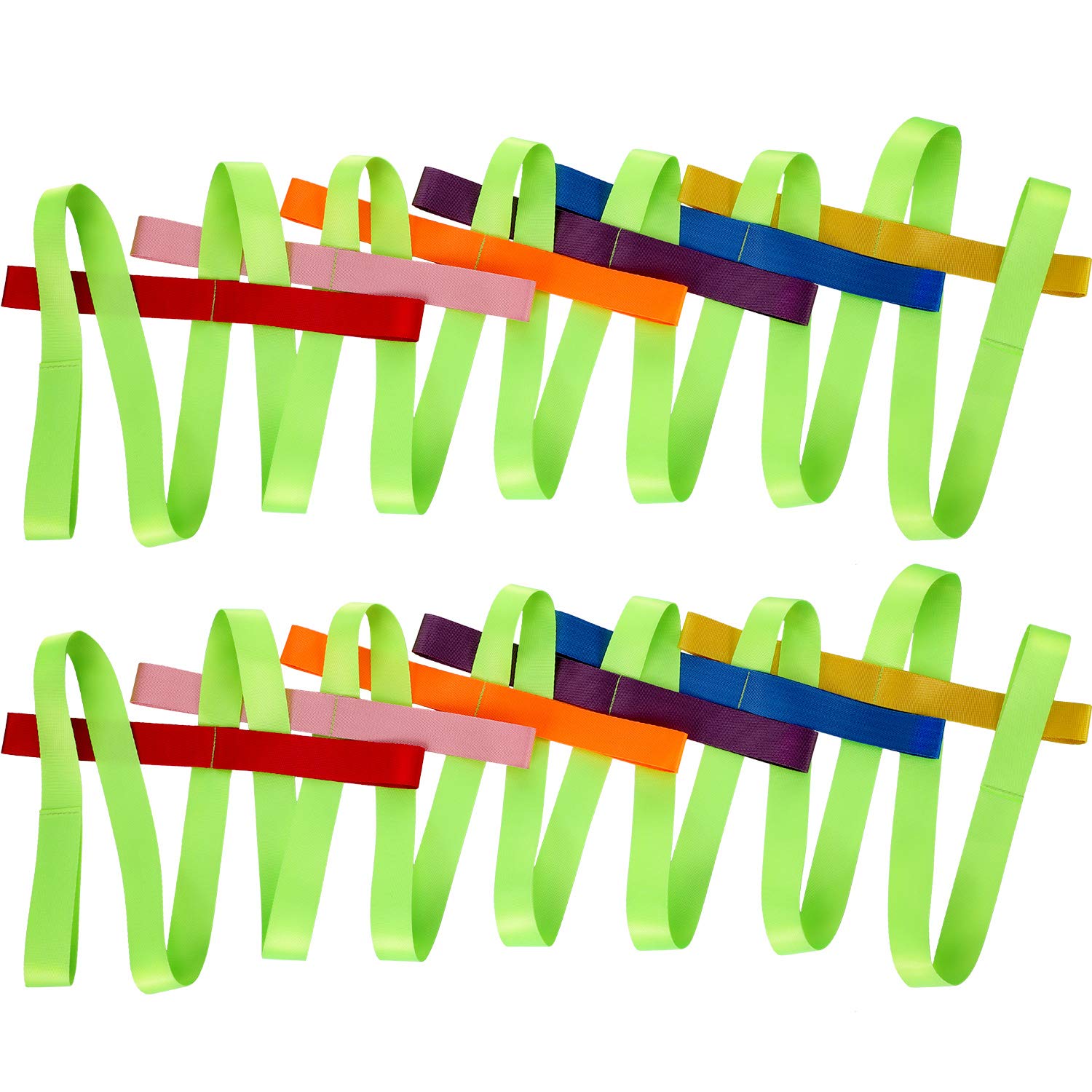 2 Packs Short Walking Rope with 12 Handles Outdoor Safety Daycare Rope ...