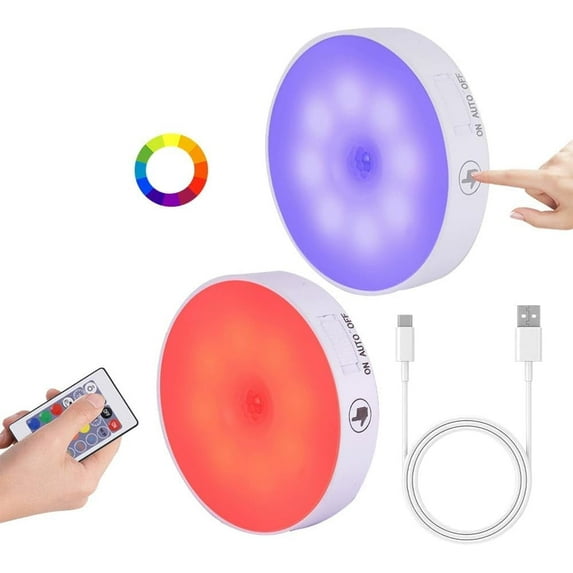 2 Packs Shower Lights for Inside Shower,16 Artistic RGB Color ...