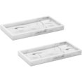 2 Packs Silicone Bathroom Vanity Tray Small 7.8" ＆ Small 7.8" Set ...