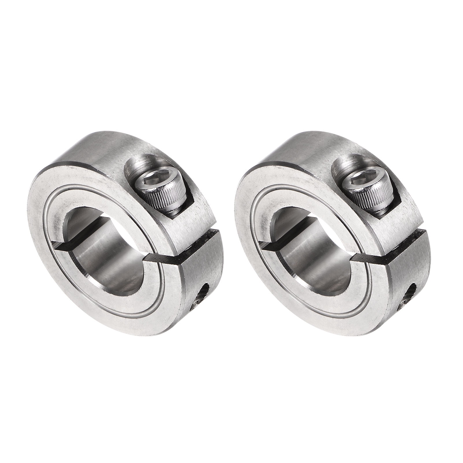 2 Packs Single Split Clamp-On Shaft Collar 5/8 ID One-Piece Clamping ...