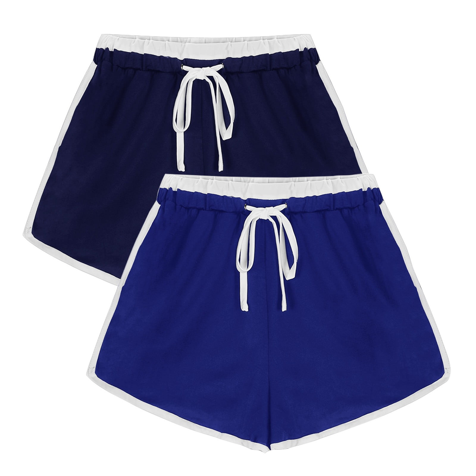 ZQUUVOU 2 Packs Soft Comfy Booty Workout shorts Breathable Waistband ...