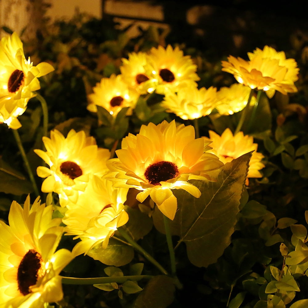 2 Packs Solar Garden Lights, Solar Lights Outdoor Waterproof, Automatic ...