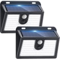 [2 Packs] Solar Motion Sensor Outdoor Lights, Bright Solar Lights ...