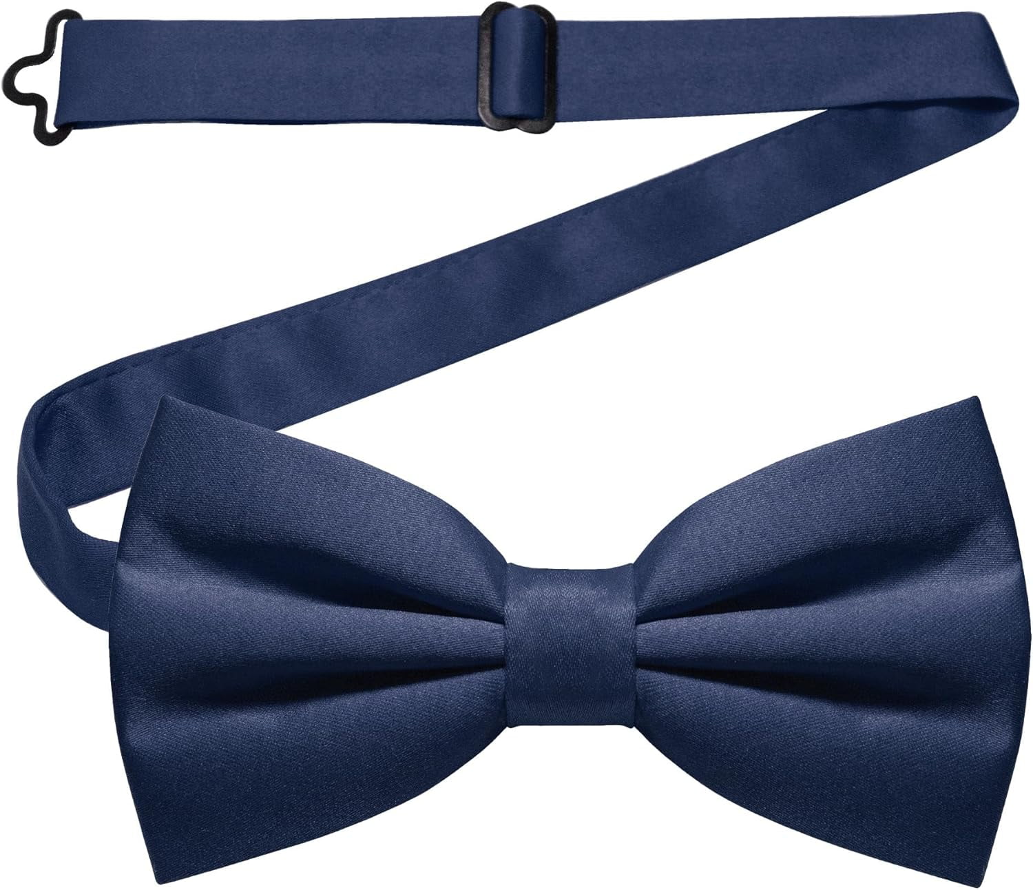 2 Packs Solid Color Pre-tied Bow Tie Adjustable Bowtie for Men ...