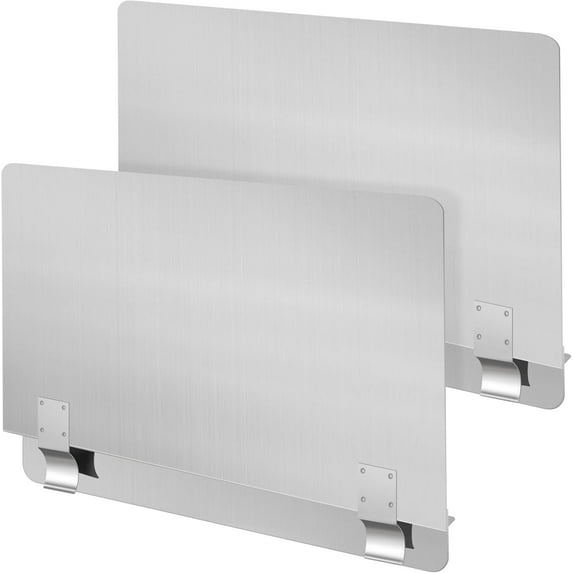 2 Packs Stainless Steel Fryer Splash Guard Commercial Splatter Guard ...