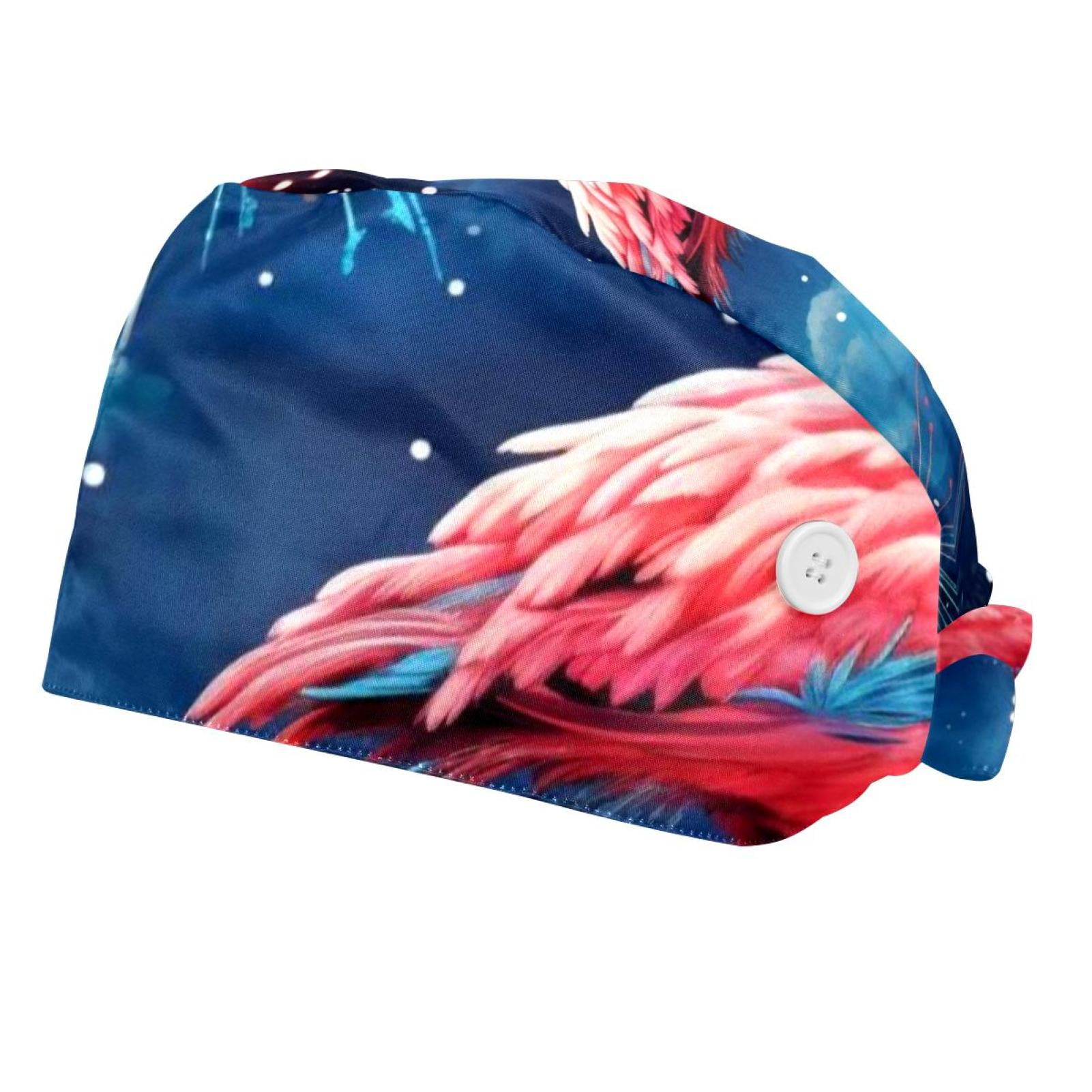 2 Packs Starry Flamingos Working Cap with Buttons - Walmart.com