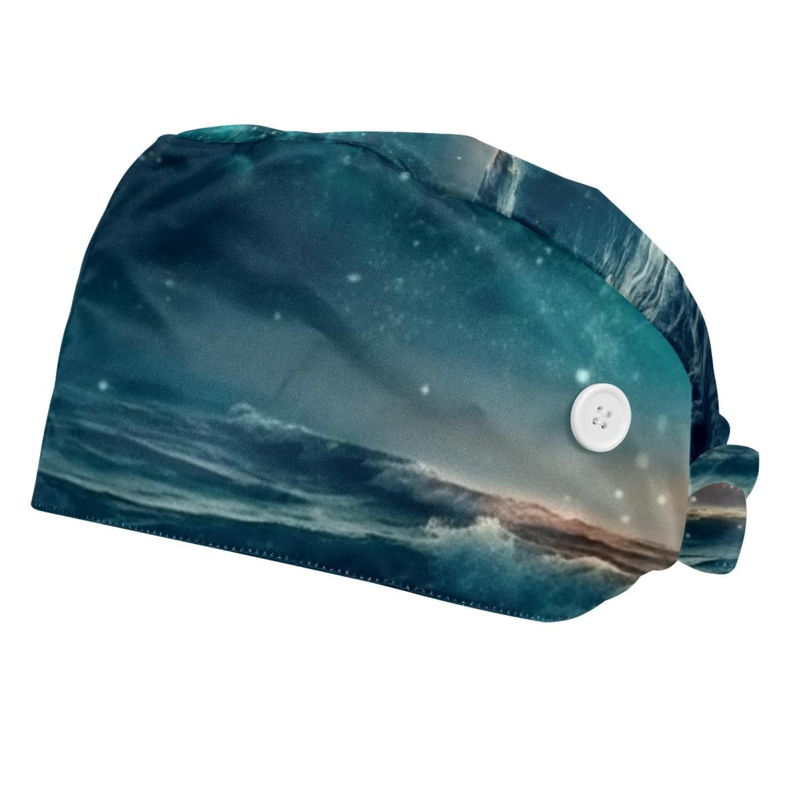 2 Packs Stars Nebula Working Cap with Buttons - Walmart.com
