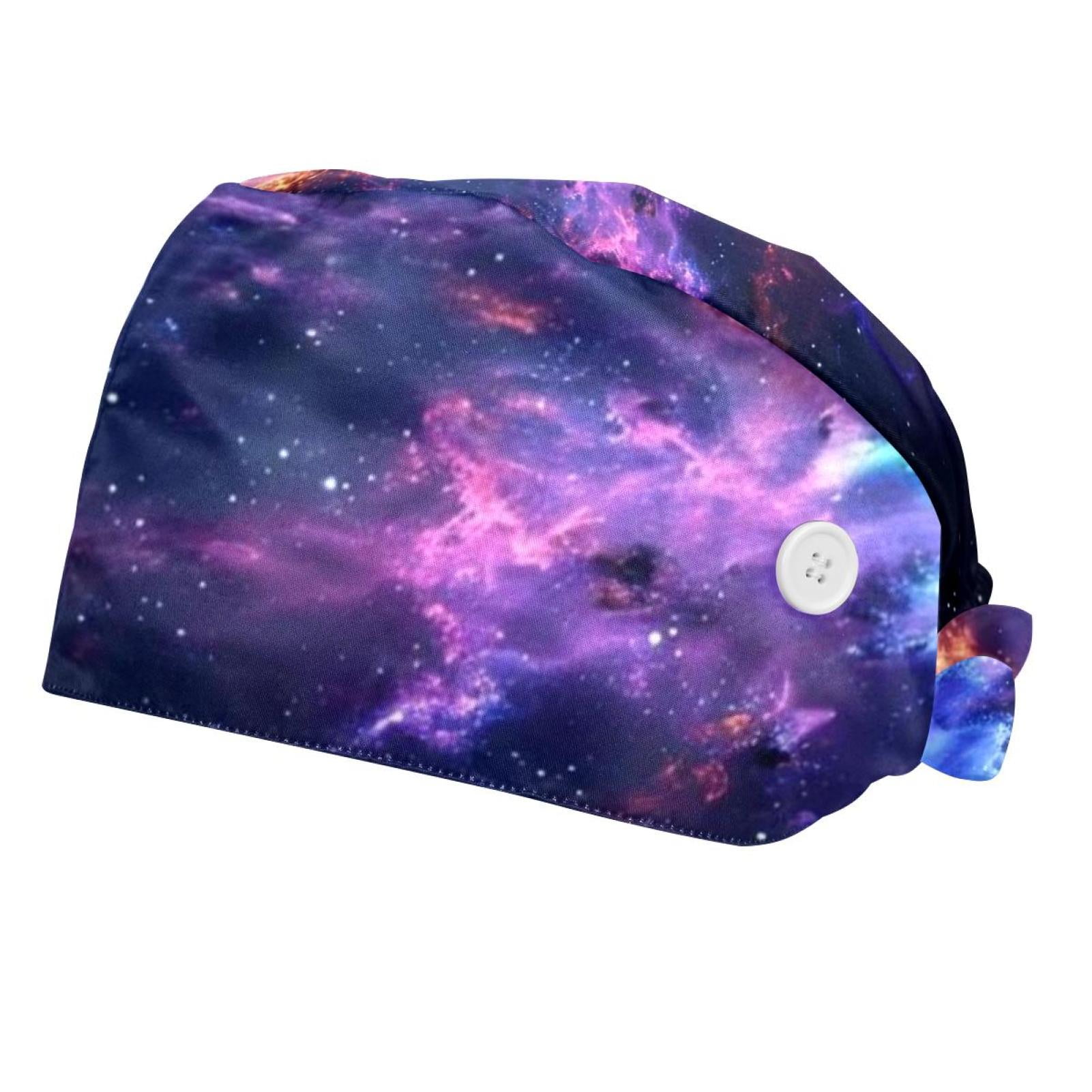 2 Packs Stars Nebula Working Cap with Buttons - Walmart.com