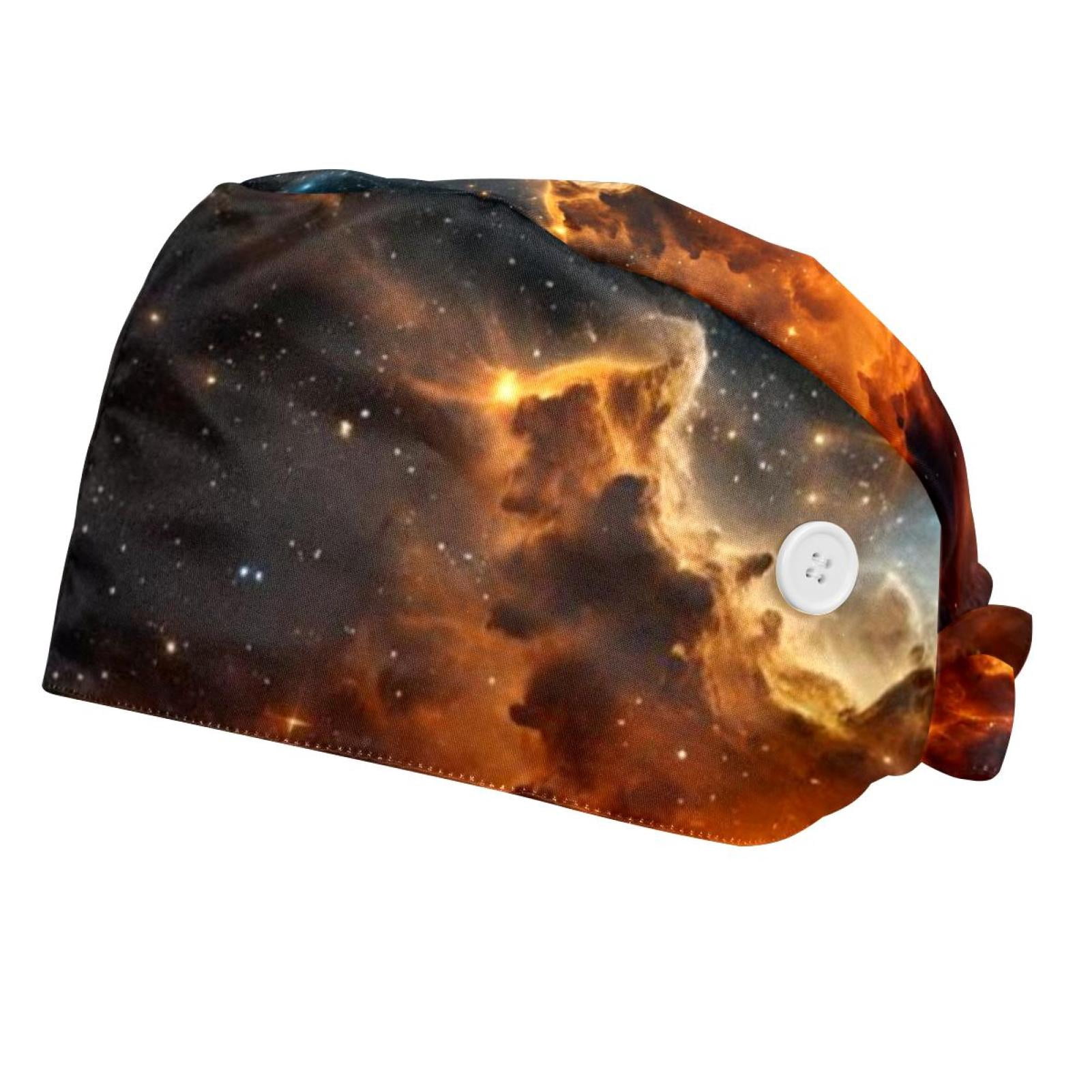 2 Packs Stars Nebula Working Cap with Buttons - Walmart.com
