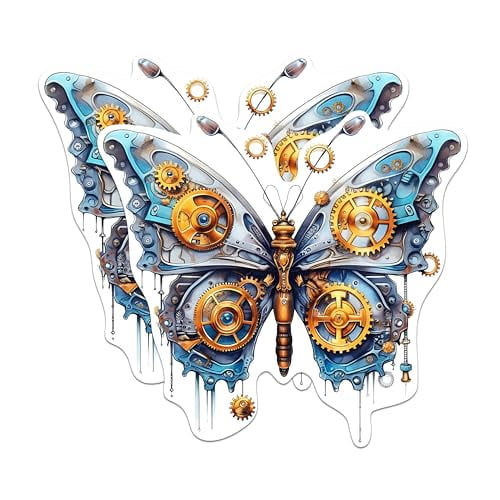 (2 Packs) Steampunk Butterfly Magnets - Aesthetic Gothic Steampunk ...