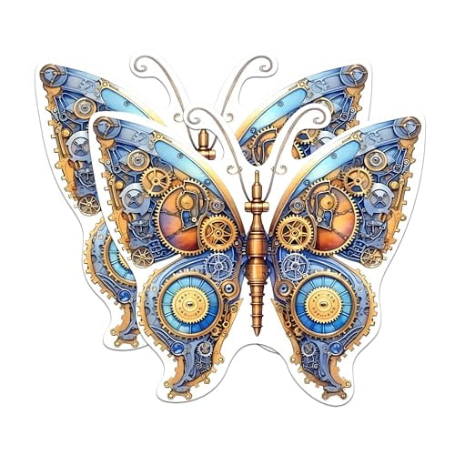 (2 Packs) Steampunk Butterfly Magnets - Aesthetic Gothic Steampunk ...