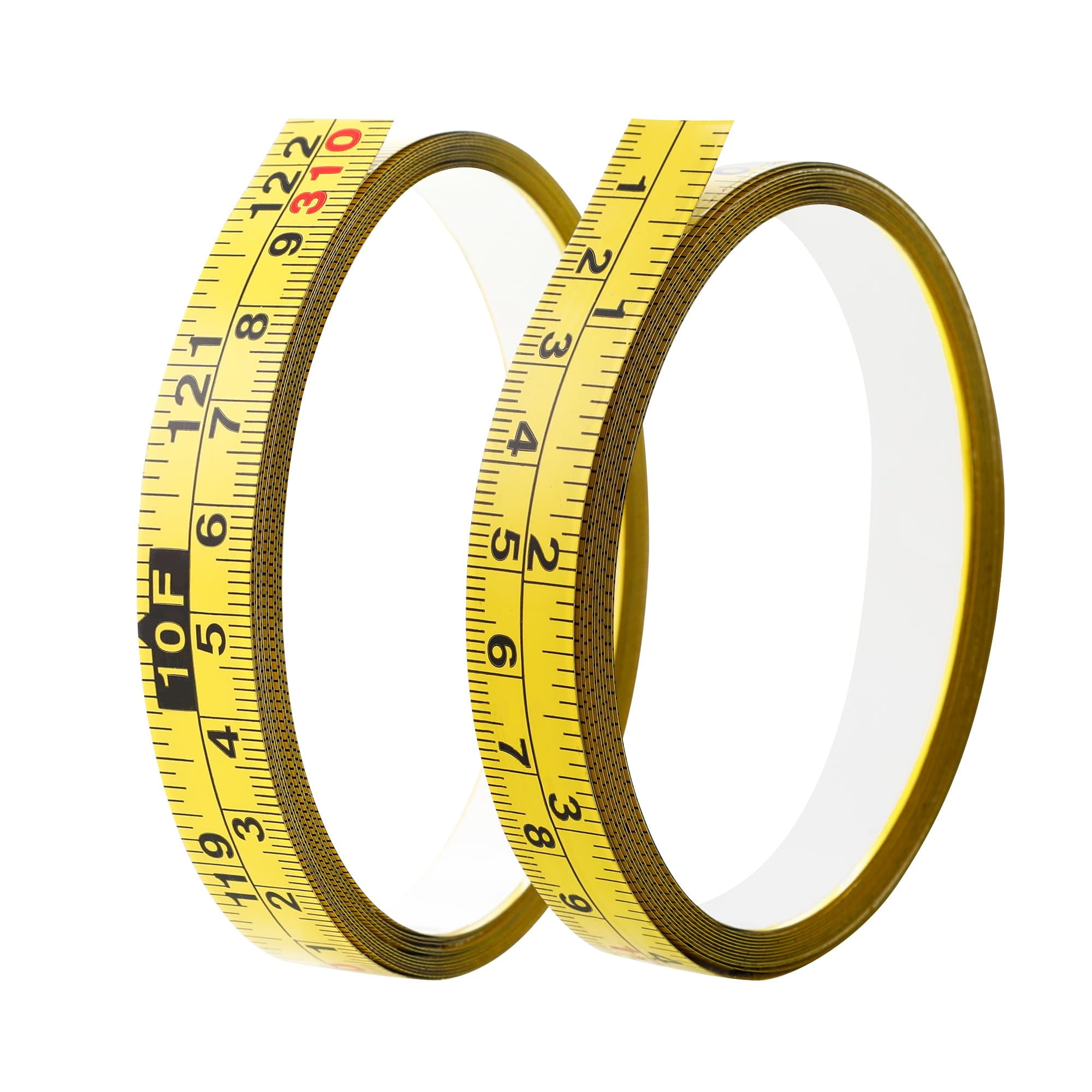 2 Packs Steel Self-Adhesive Measuring Tape, 310cm or Imperial and ...