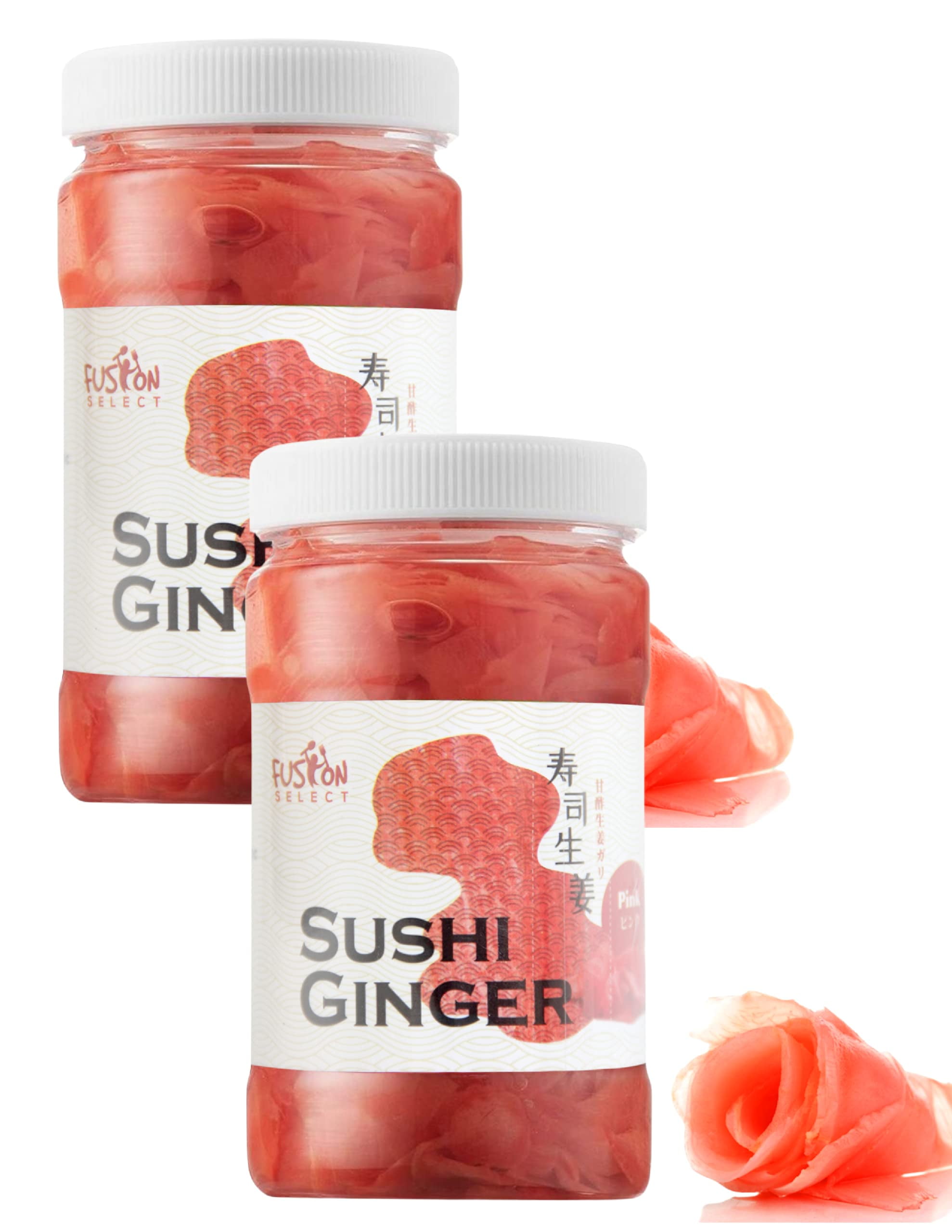 2 Packs Sushi GP27 Ginger - Natural Sliced Gari, Pickled Ginger for Sushi - No MSG, Non-GMO ...