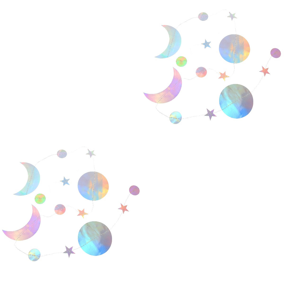 2 Packs Symphony of Stars and Moon Discs with Flags Flowers - Walmart.com
