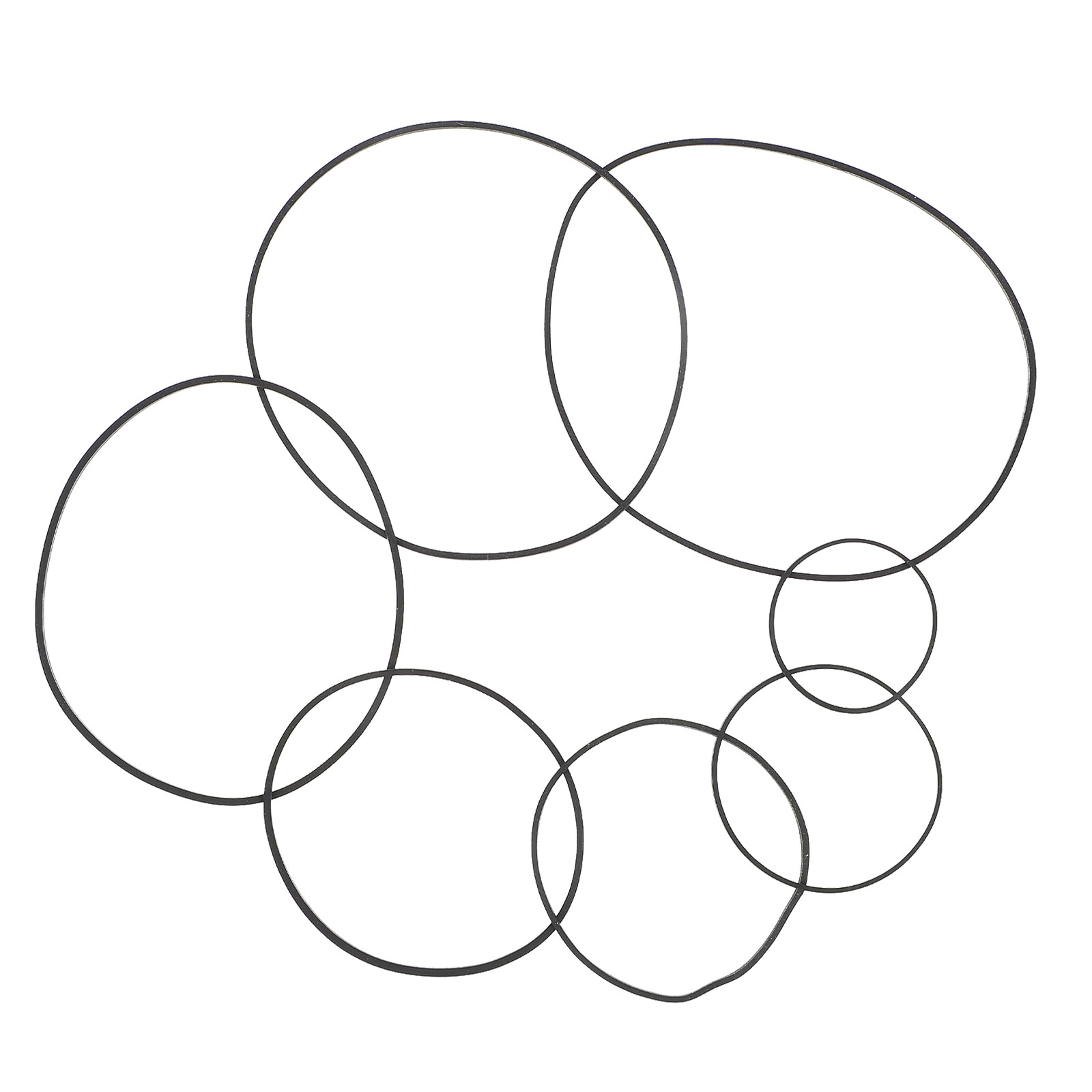 2 Packs Tape Recorder Belt Repair Belts Audio Magnetic Black - Walmart.com