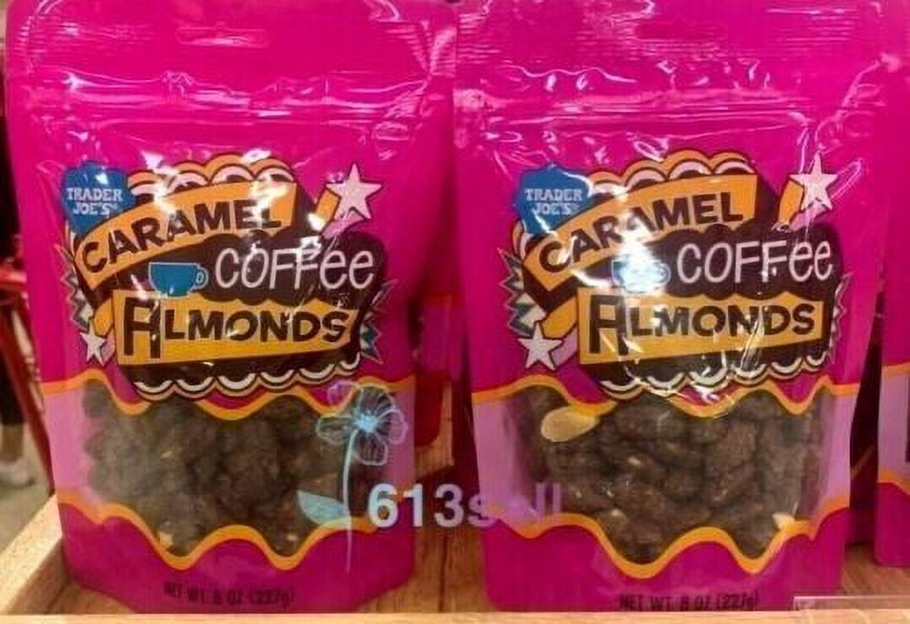 2 Packs Trader Joe's Caramel Coffee Almonds 8 oz Each - Walmart.com