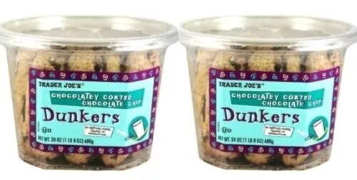 2 Packs Chocolatey Coated Chocolate Chip Dunkers 24 oz Each Pack ...