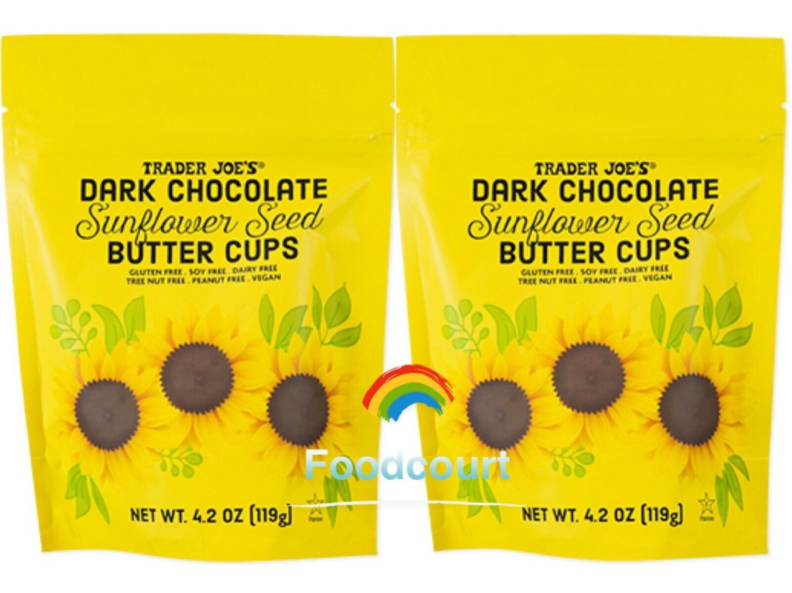 Trader Joe's Mini Dark Chocolate Sunflower Seed Butter Cups, Vegan ...