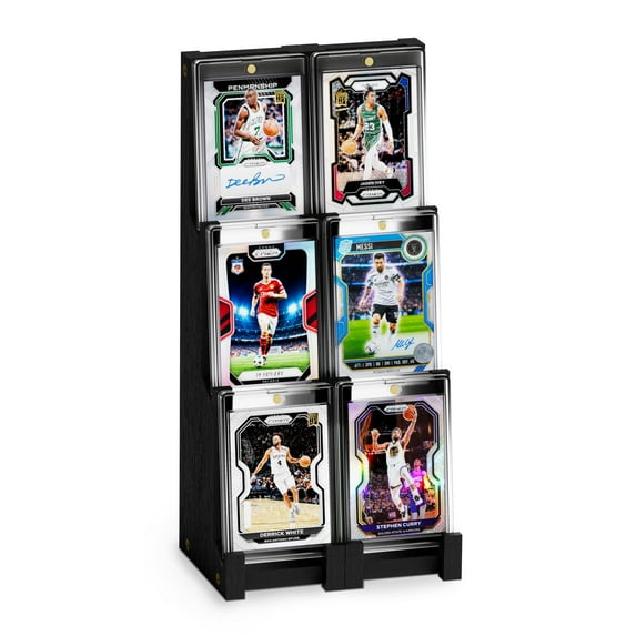 Sfugno Trading Card Display Rack, 2 Pack Graded Sports Card Stand ...