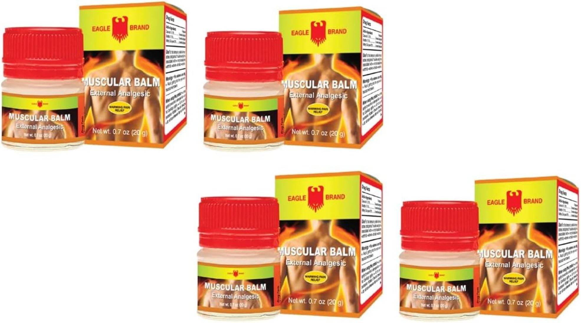 2 Packs - Twin Muscular Balm Eagle Essentail Oil - Bon Hu Eagle ...