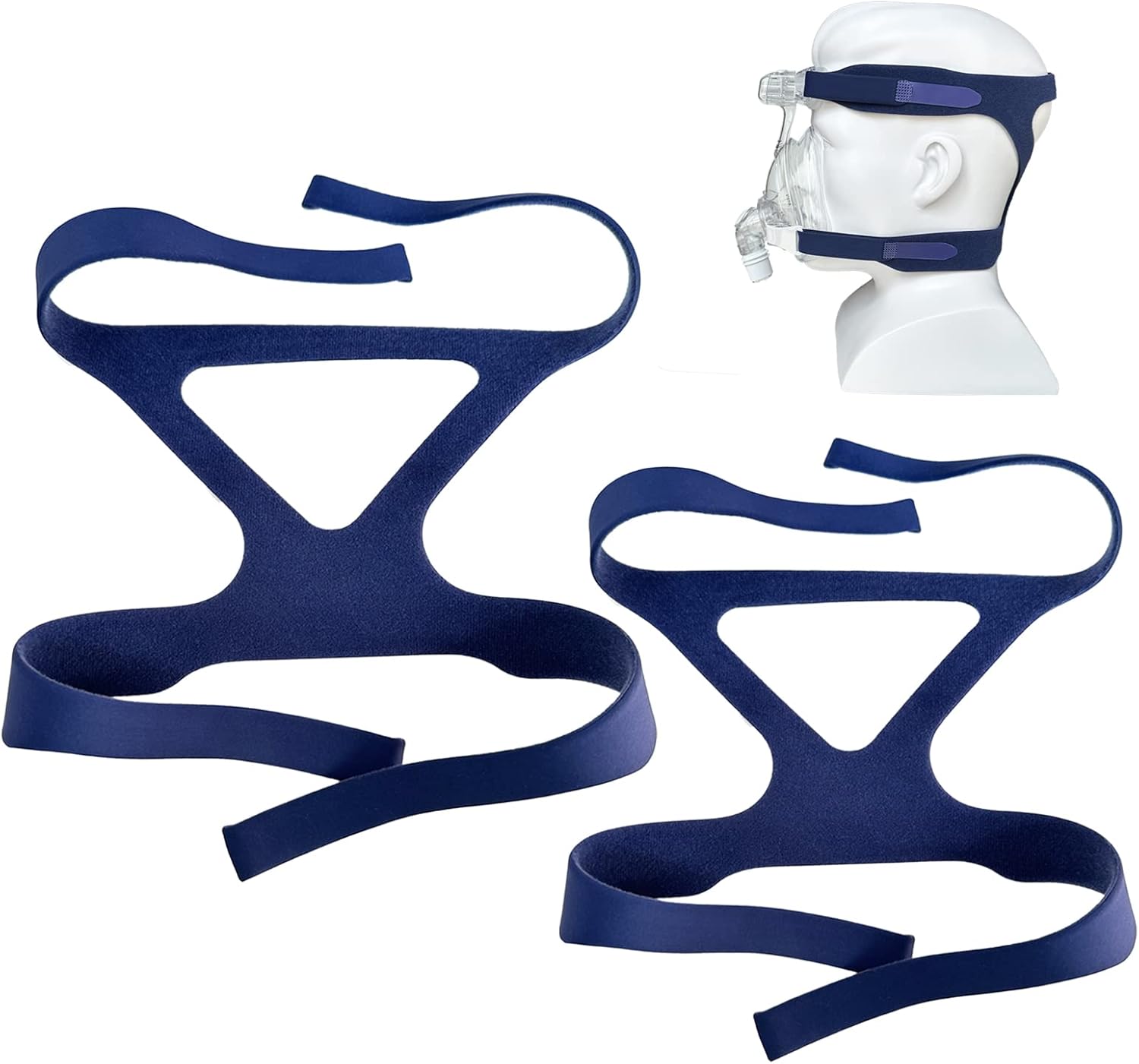 2 Packs Universal Headgear Closed Edges CPAP Mask Full Face Replace ...