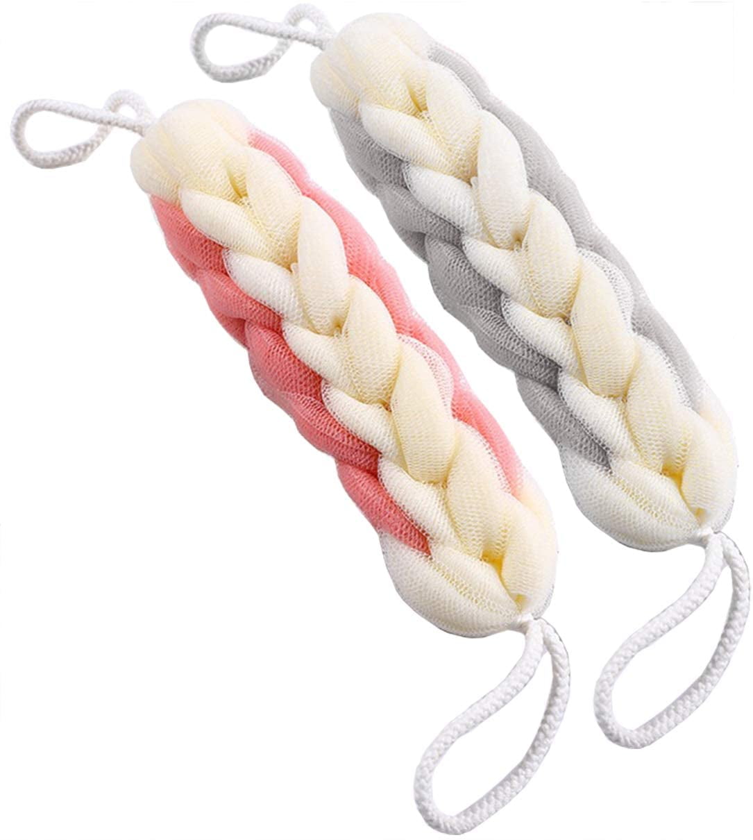 2 Packs Upgraded Long Stretch Back Sponge with Rope Handles Back ...