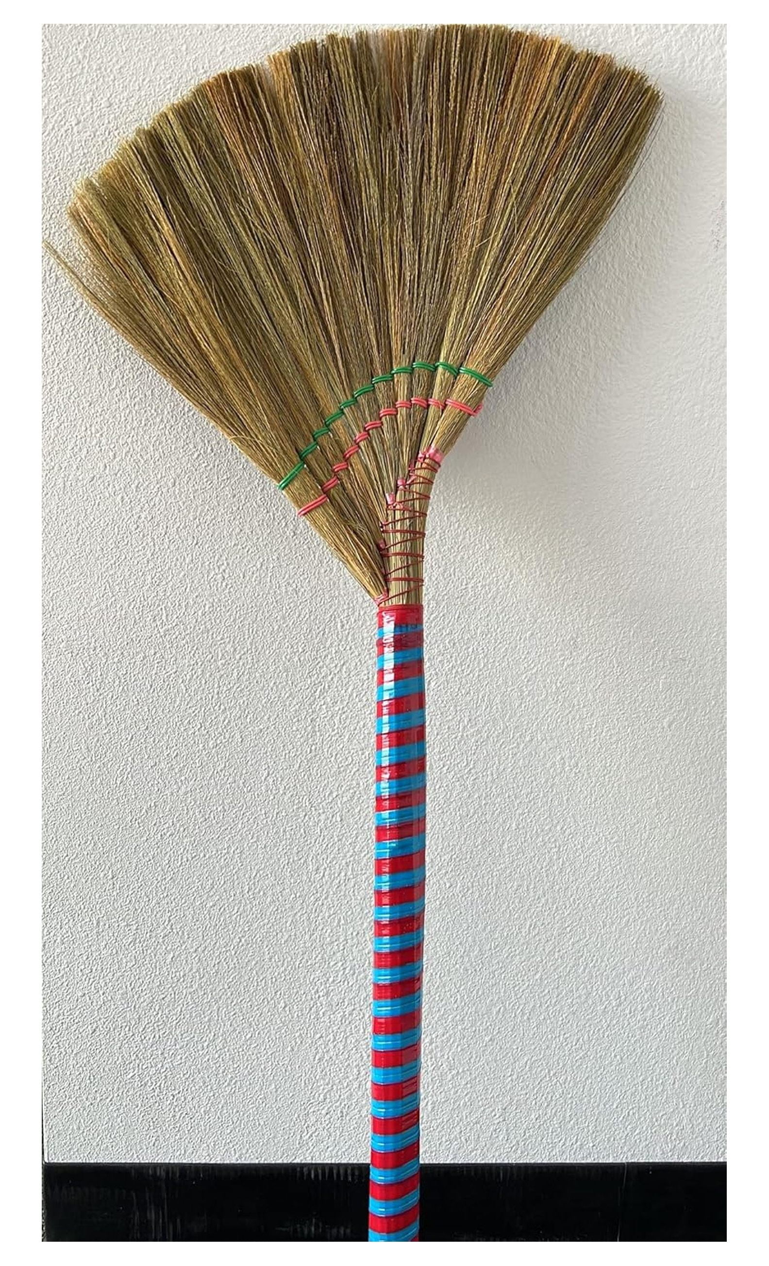 (2 Packs) Vietnamese Straw Brooms - 40" Indoor Brooms with Natural ...