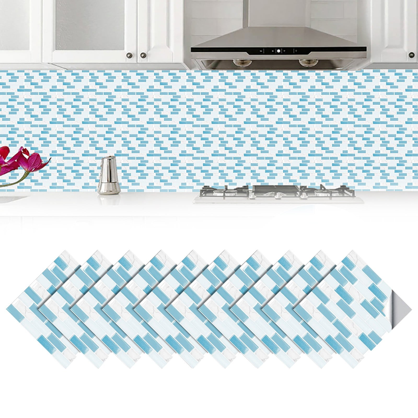 2 Packs Wall stickers,Peel And Stick Backsplash 10 Sheet Wall Tiles ...