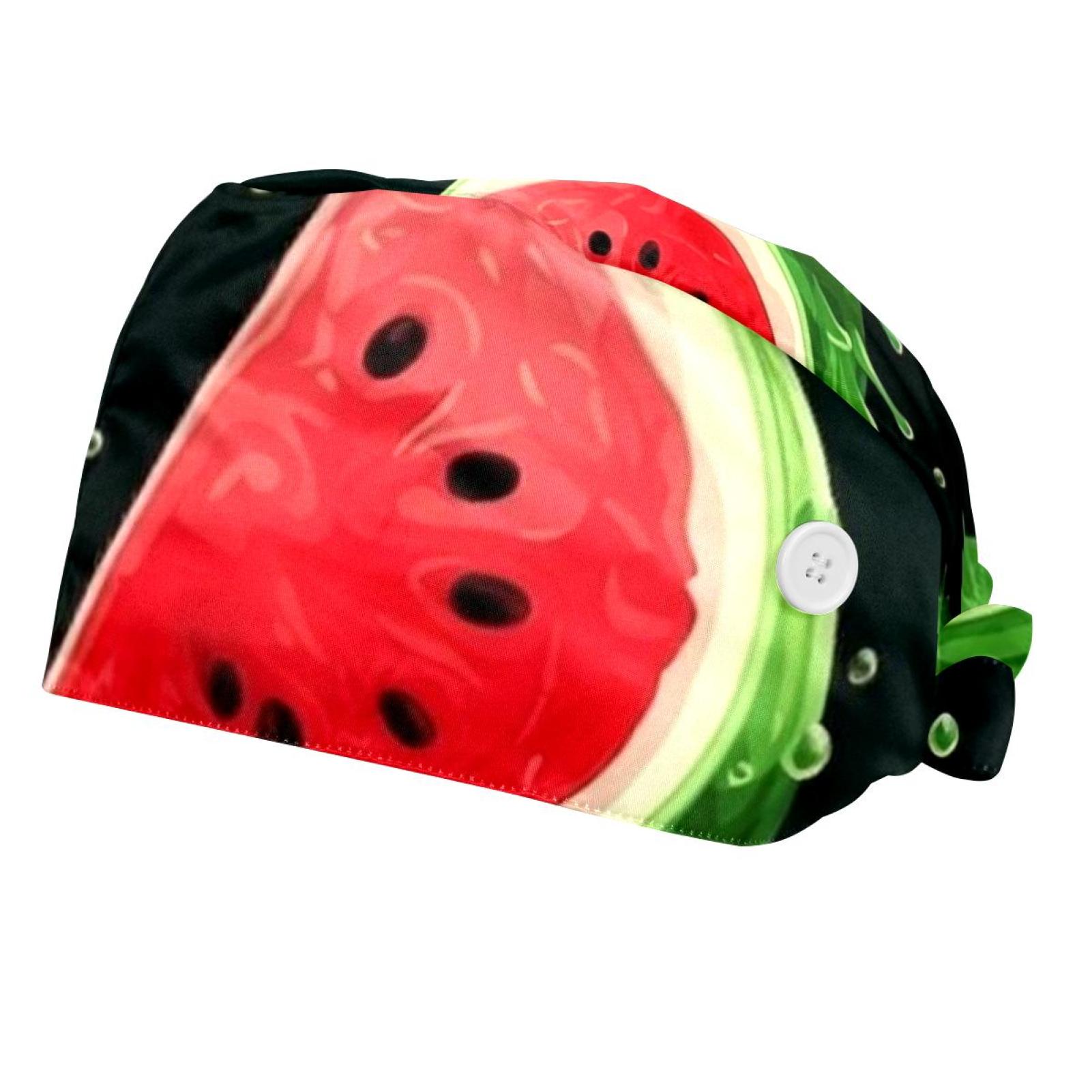 2 Packs Watermelon Adjustable Working Cap with Sweatband Suitable ...