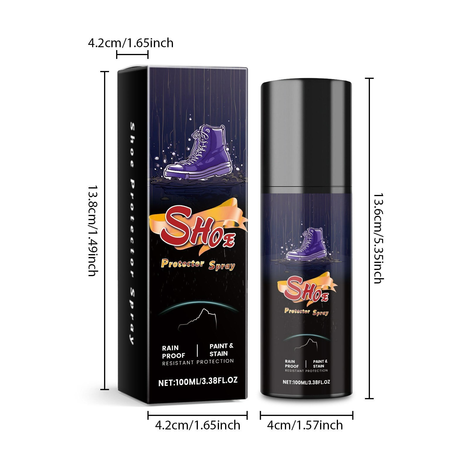 2 Packs Waterproof Spray for Shoes Sneakers Boots All Day Protection ...