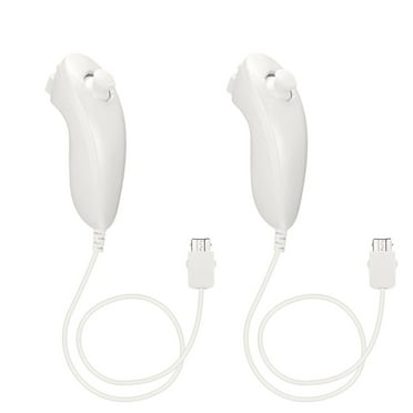 TechKen 2-Pack Wii Remote and Nunchuk Controller with Motion Plus ...