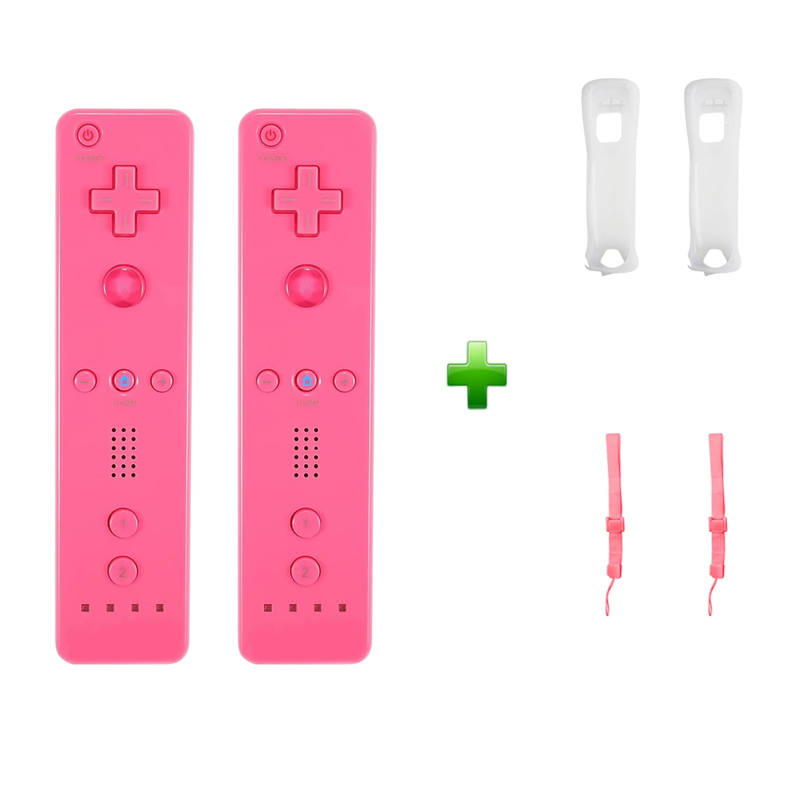 2 Packs Wii Games Controller with Motion Plus for Nintendo Wii/Wii U ...