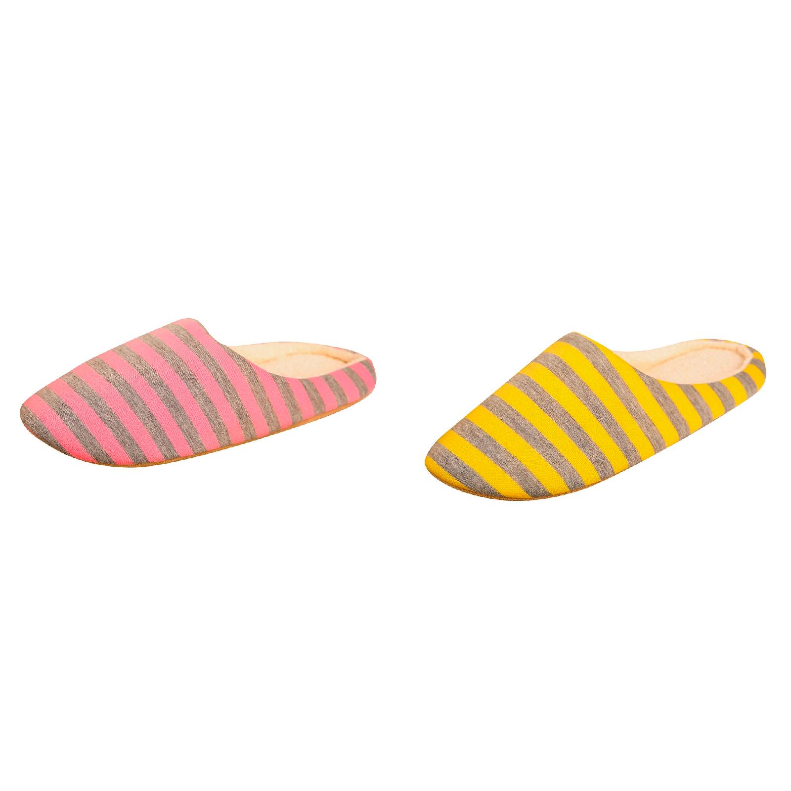 (2-Packs)Woman's Warm Home Plush Foldable Slippers for Women Soft ...