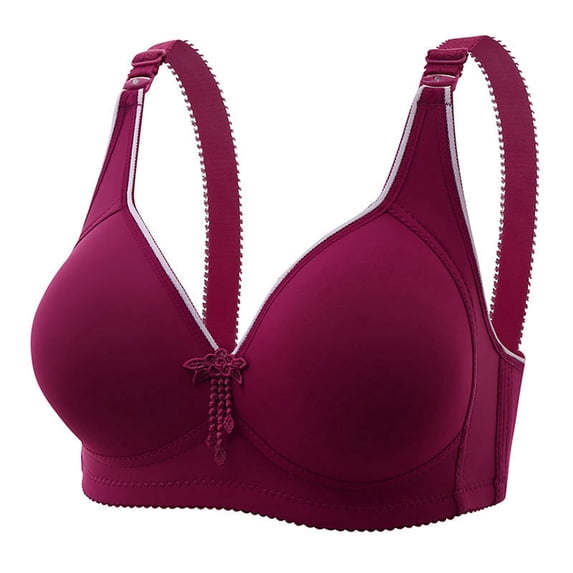 2 Packs Women's Bra Plus Size Seamless Four Clasp Maternity Enhancing ...
