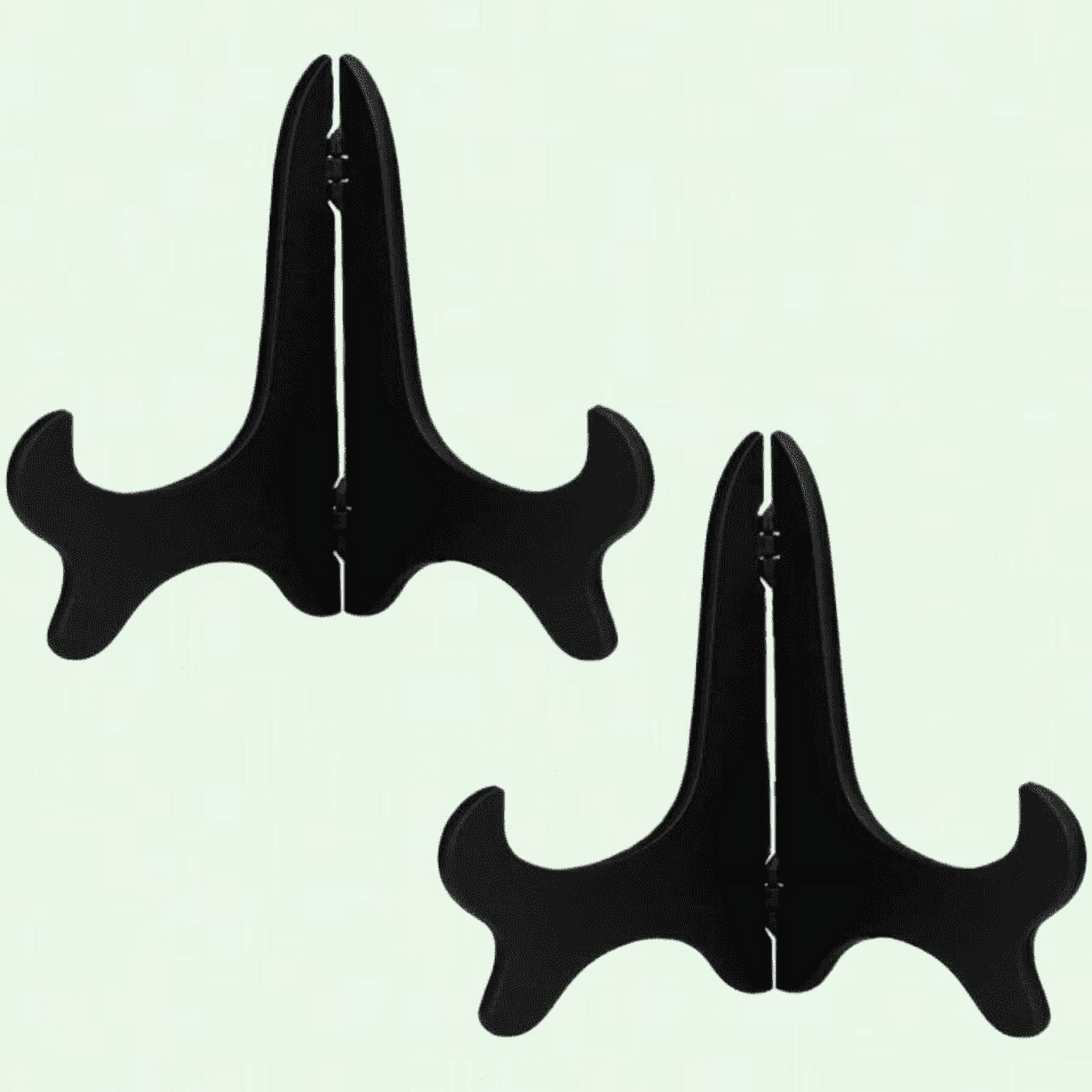 2 Packs Wooden Plate Stands for Display, Plate Holder Easels, Tabletop ...