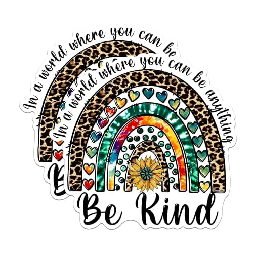 (2 Packs) in A World Where You Can Be Anything Be Kind Magnets ...