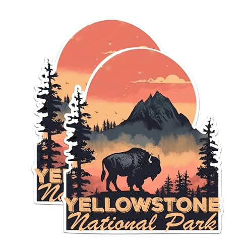 (2 Packs) Yellowstone National Park Magnets - Yellowstone National ...