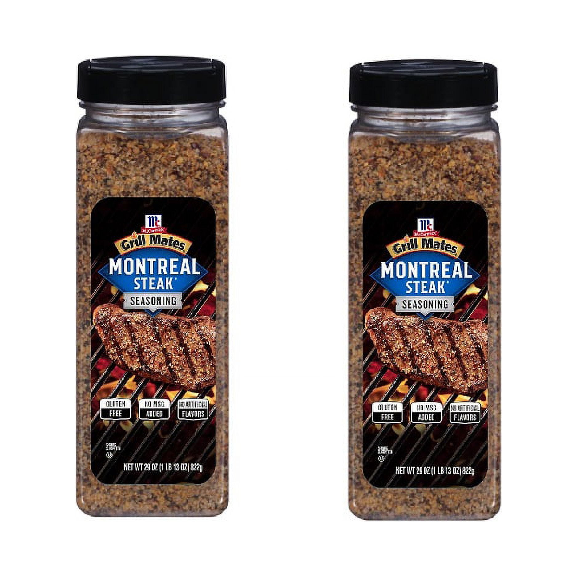 2 Packs of McCormick Grill Mates Montreal Steak Seasoning (29 oz.ea ...