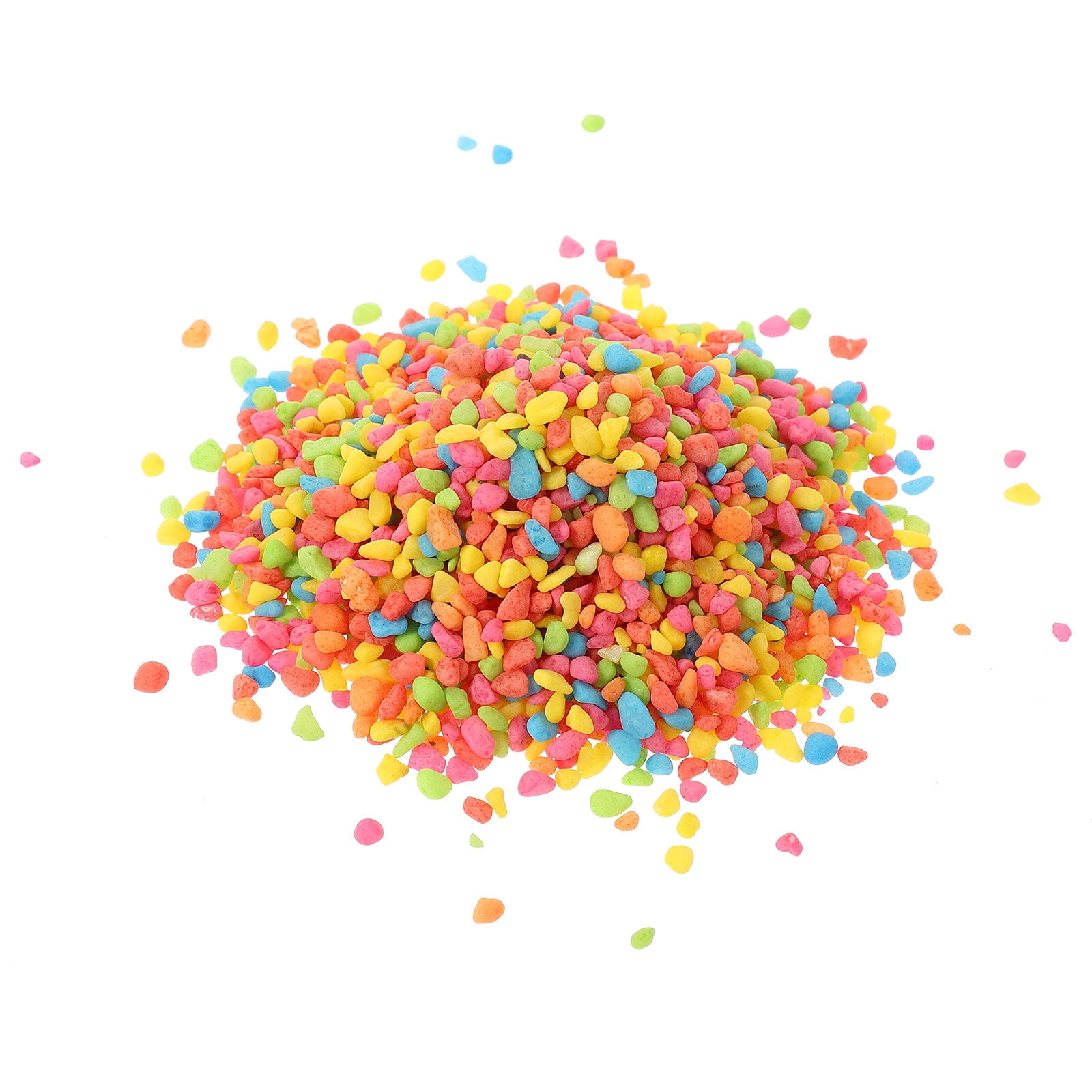2 Packs of Rainbow Gravel Pebbles for Freshwater Aquariums Mixed Color ...