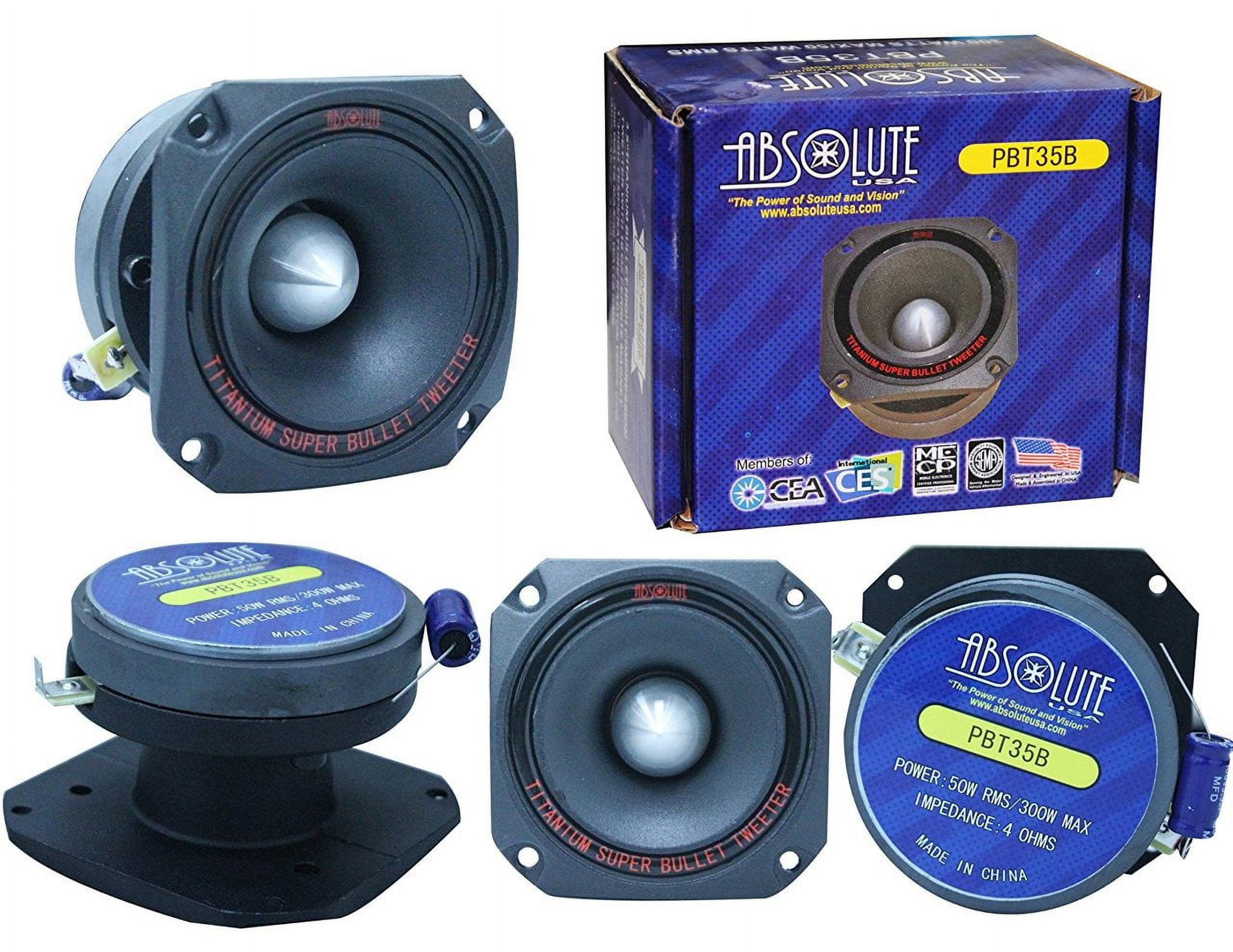 2 Pair Absolute USA PBT35B 3.5-Inch Titanium Bullet High Compression ...