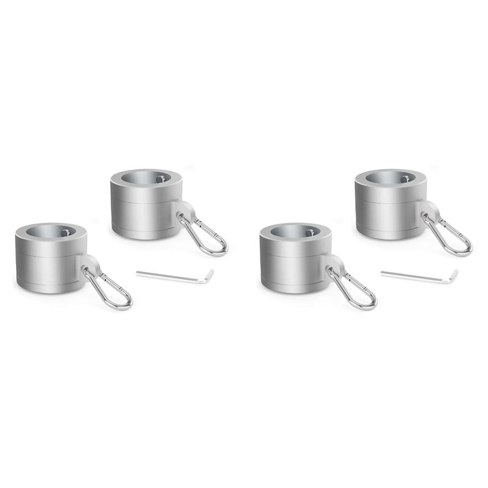 2 Pair Aluminum Alloy Flag Pole Rings 1In, 360 Degree Rotating Flag ...