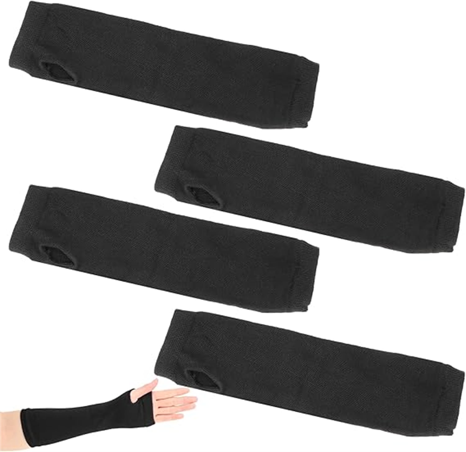 GIXUSIL 2 Pair Arm Cast Cover,12.2x3.2 In Elastic Fingerless Arm Cast ...