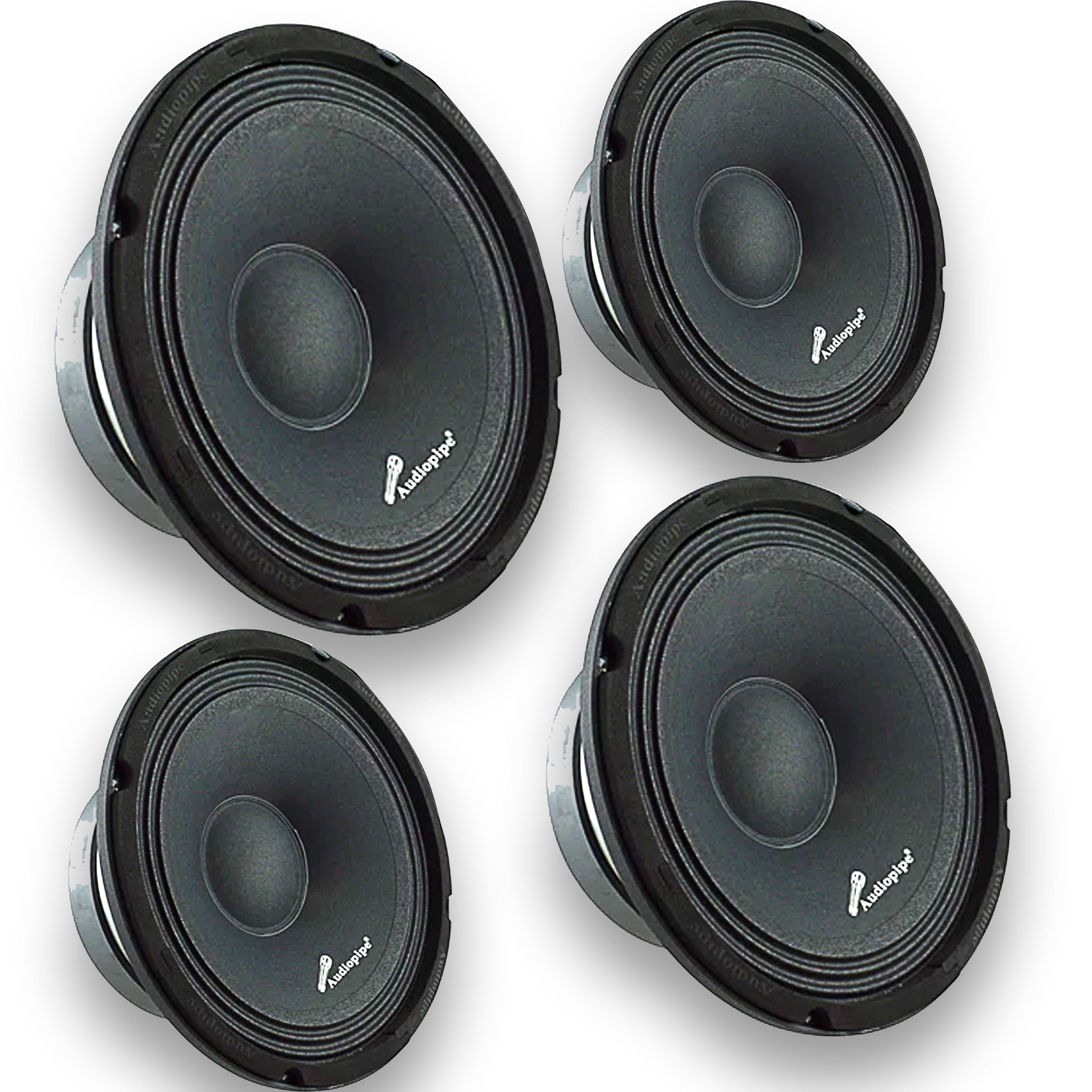 Audiopipe 8-Inch Mid Bass Loud Speaker, 2000W, 8 Ohms, 2 Voice Coil ...