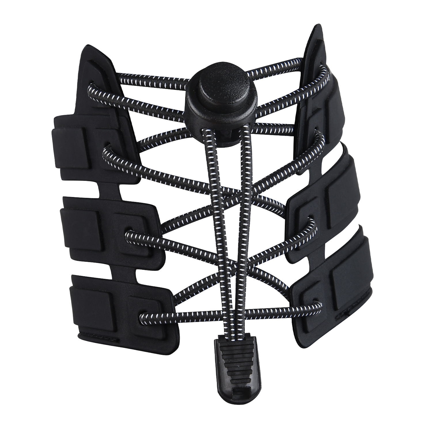 2 Pair Elastic Sneakers Shoe Laces - No Tie, Lock-in Safety, One Size ...