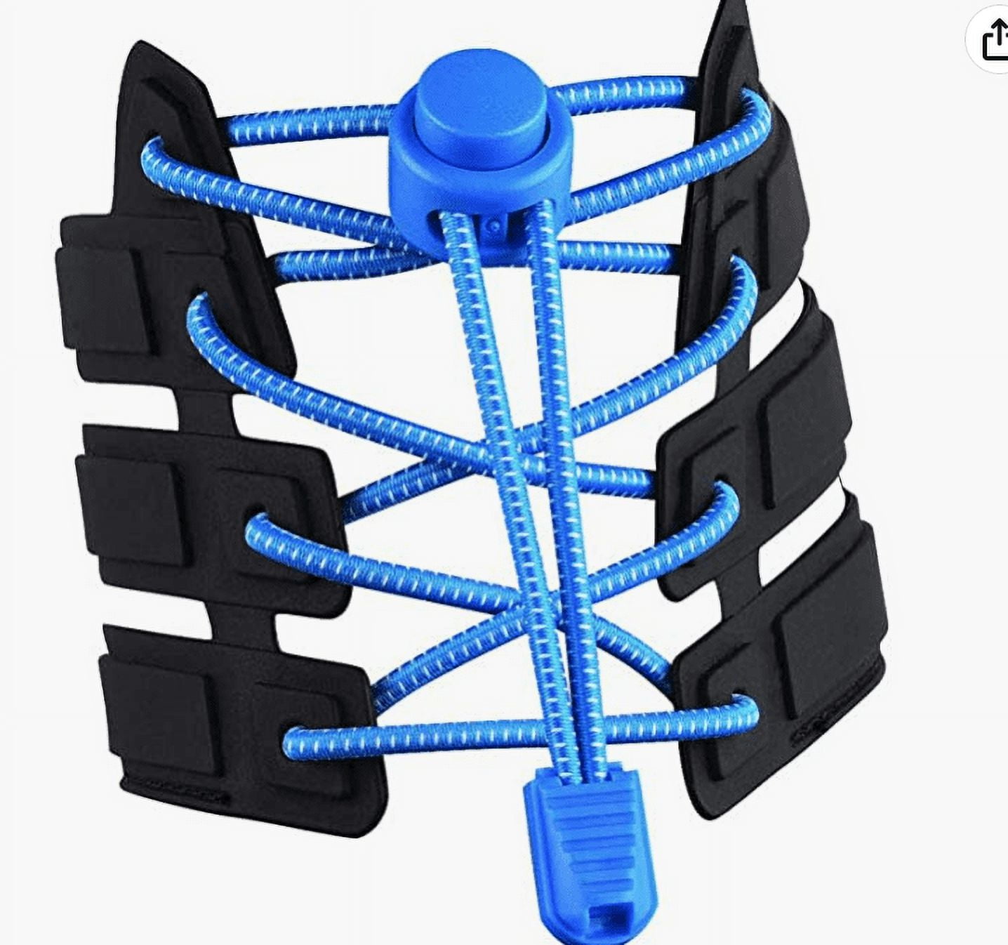 SUSWIM 2 Pair Elastic Shoe Laces - No Tie Shoelaces for Adults and Kids ...