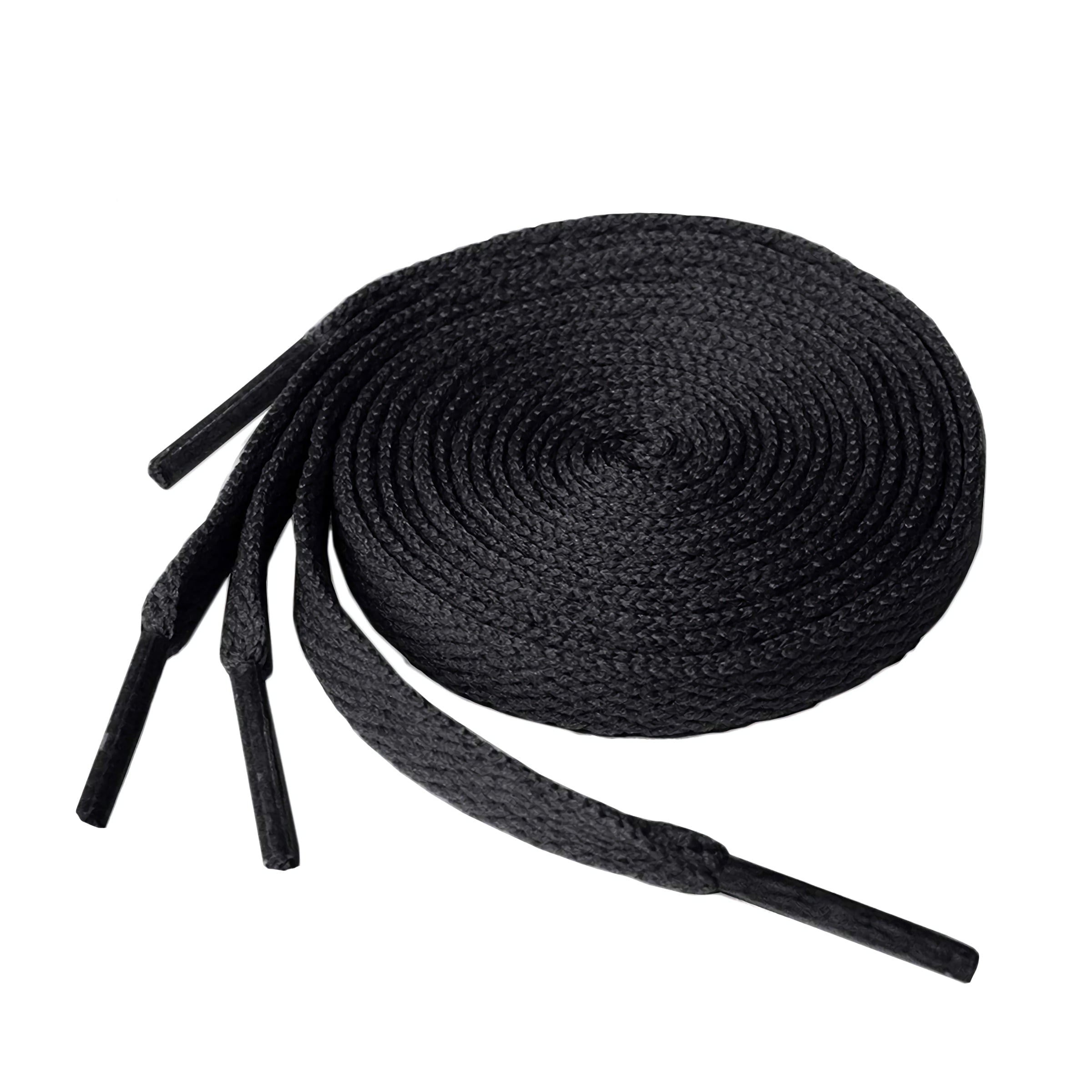 2 Pair Flat Shoe laces 5/16" Wide Shoelaces for Athletic Running ...