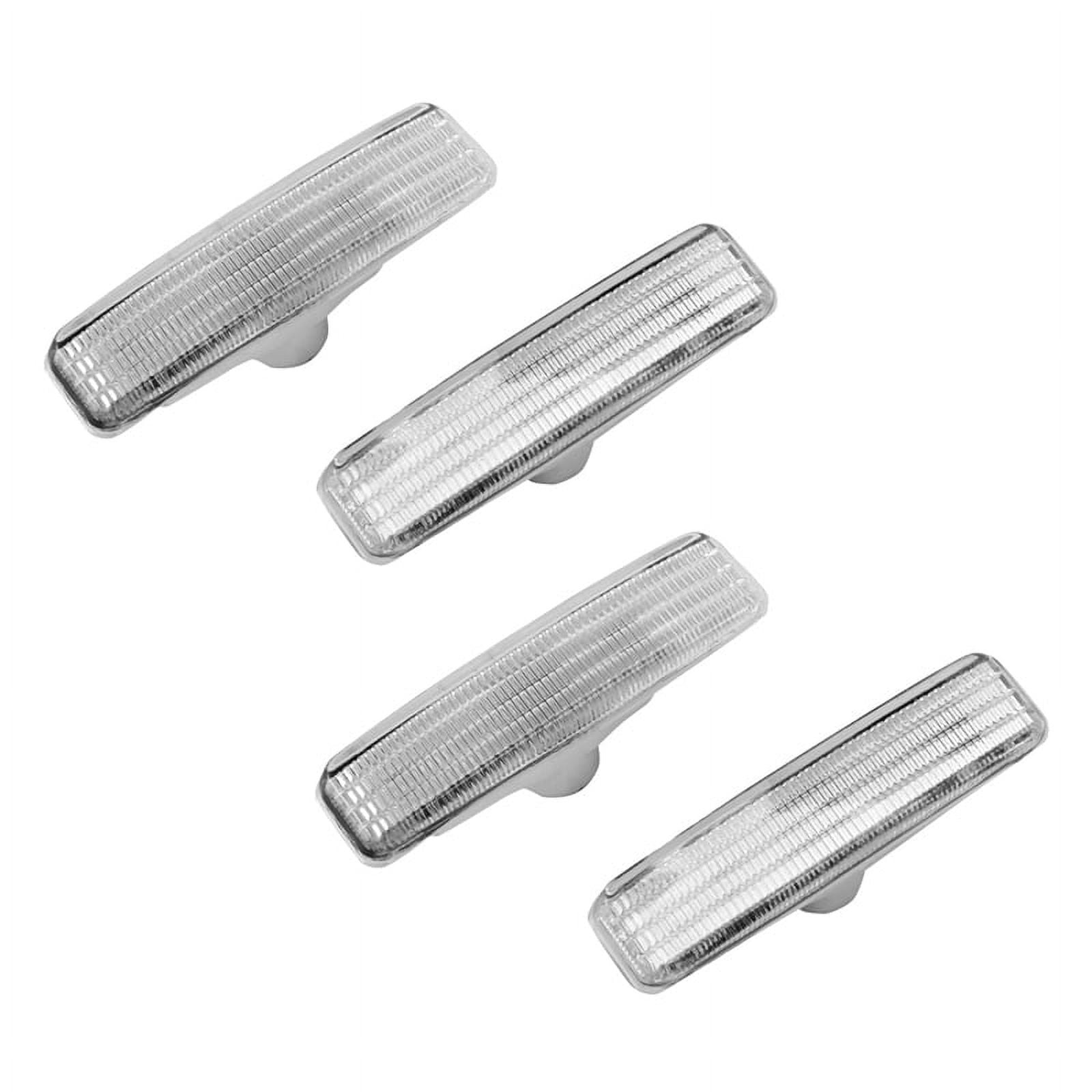 2 Pair Front Side Marker Light Lamp Housing White Lens Replacement for ...