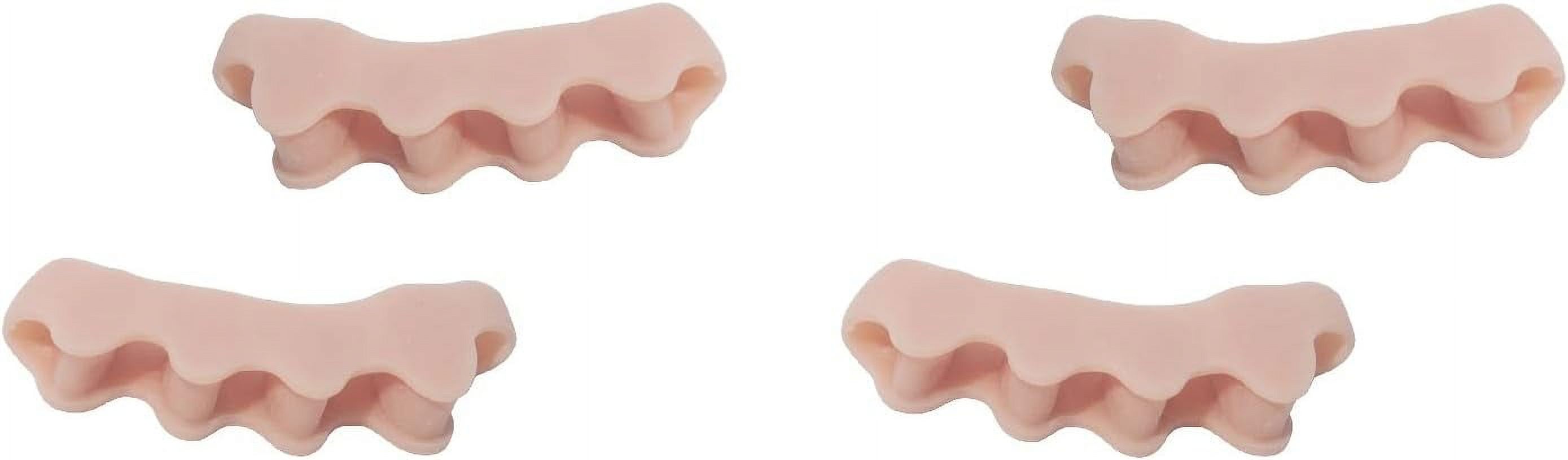 2 Pair Gel Toe Separators for Overlapping Toes, Gel Toe Straightener ...