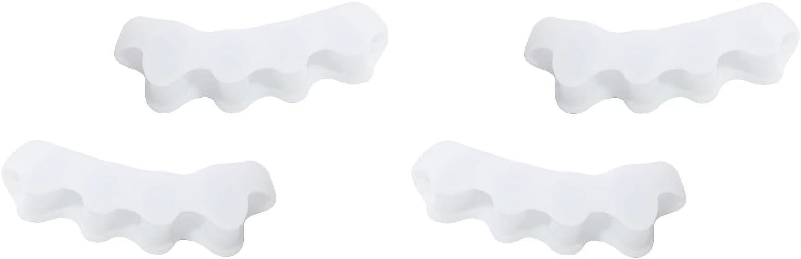 2 Pair Gel Toe Separators for Overlapping Toes, Gel Toe Straightener ...