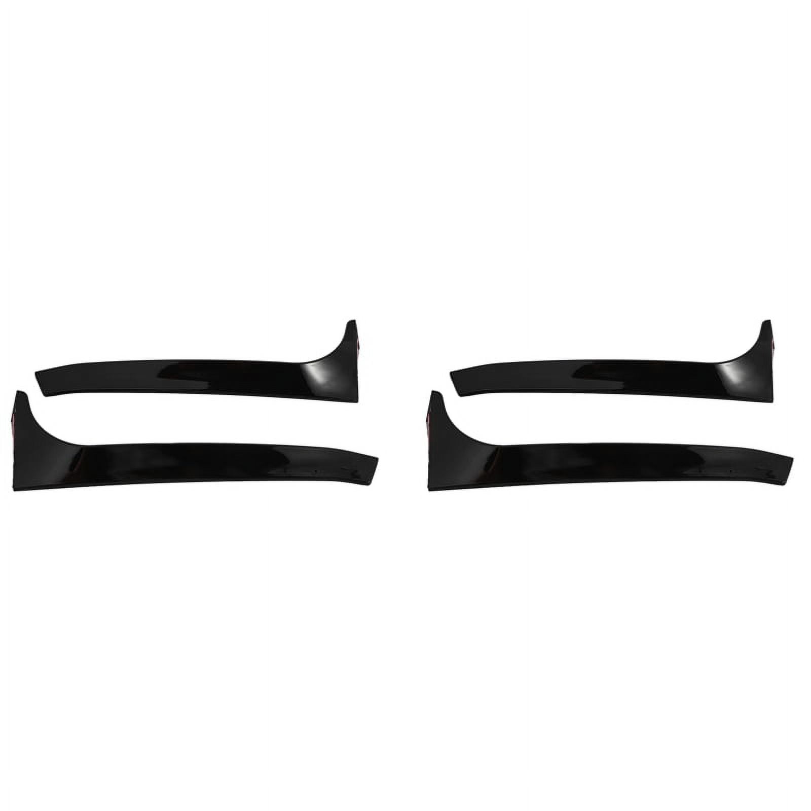 2 Pair Gloss Black Rear Window Side Spoiler Stickers Trim Cover for V-W ...